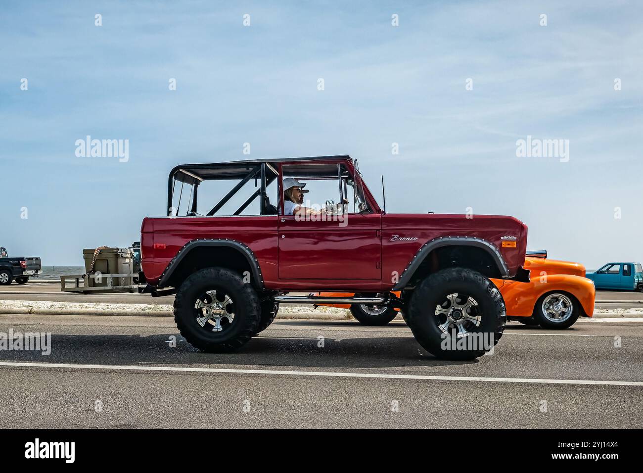 Gulfport, MS - October 04, 2023: Wide angle side view of a 1974 Ford ...