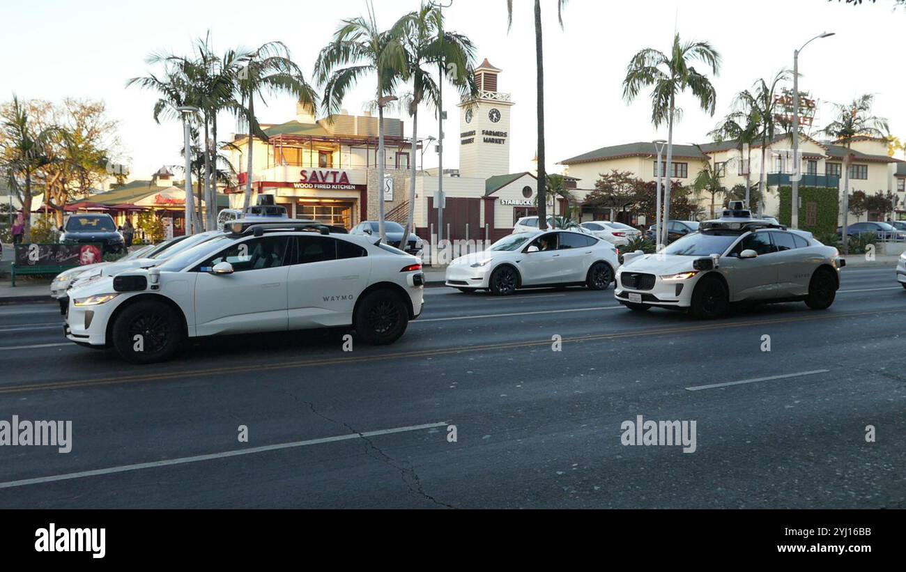 Los Angeles, California, USA 11th November 2024 Waymo Driverless Cars ...