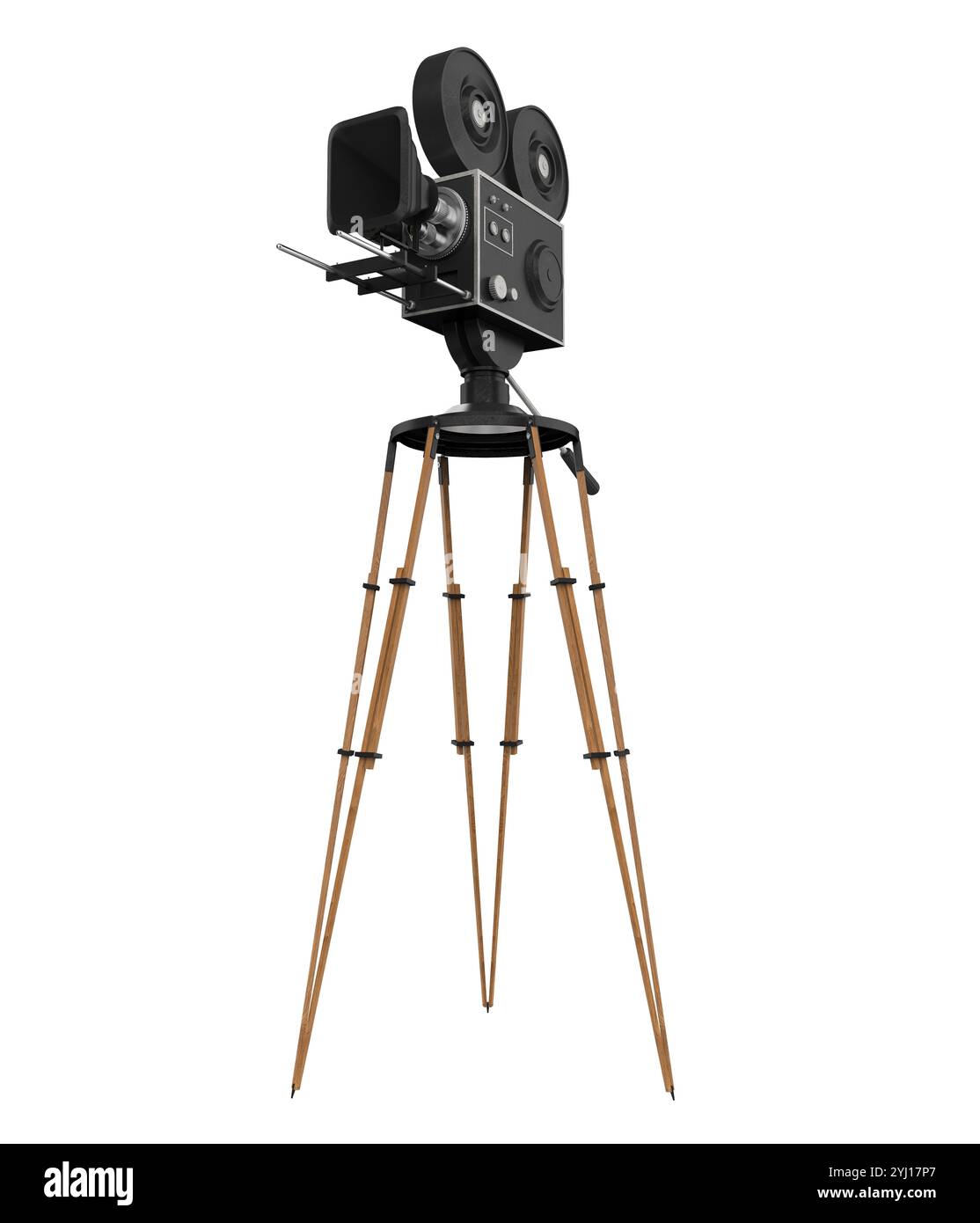 Vintage Movie Camera Isolated Stock Photo - Alamy