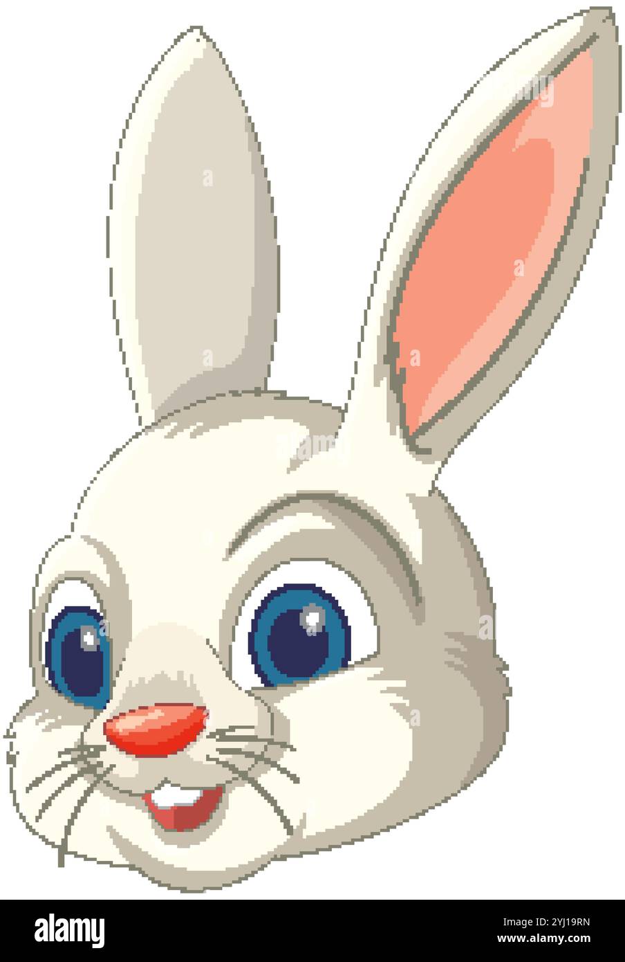 Rabbit blue eyes in Stock Vector Images - Alamy