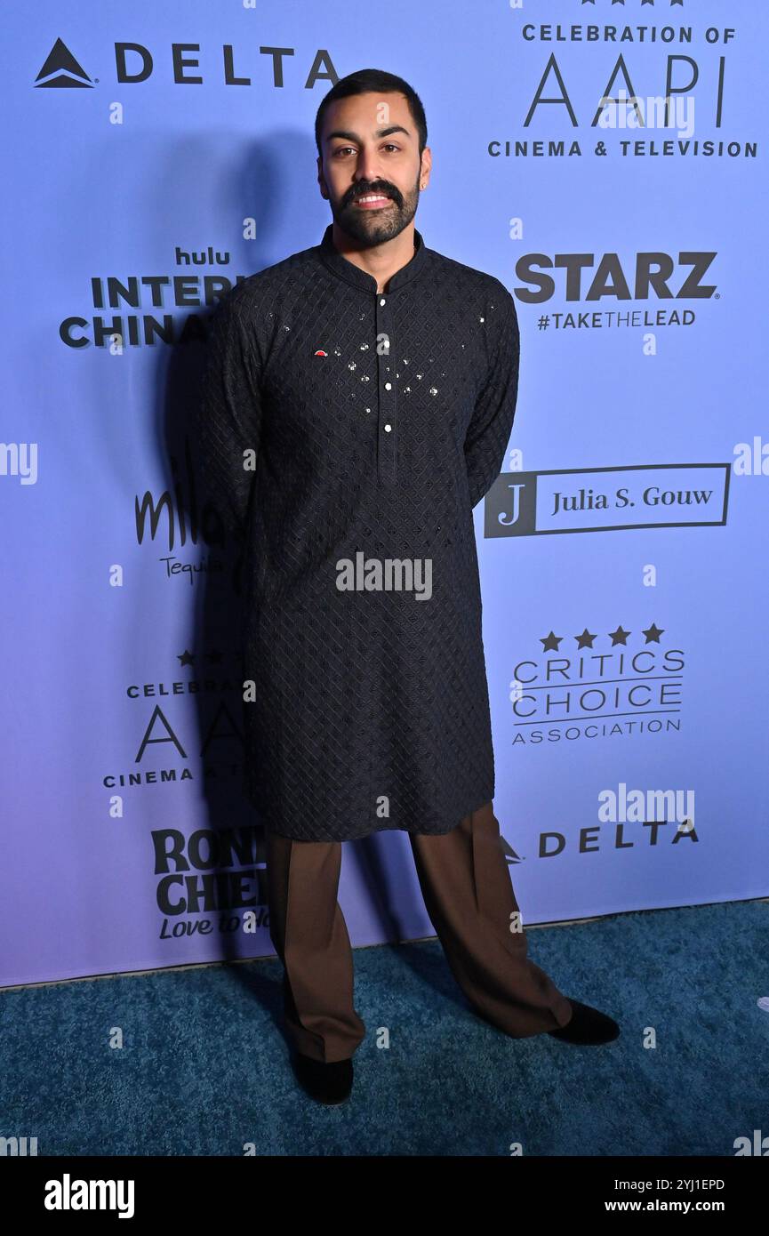 Hollywood CA USA - November 12, 2024: Saagar Shaikh attends The Critics ...