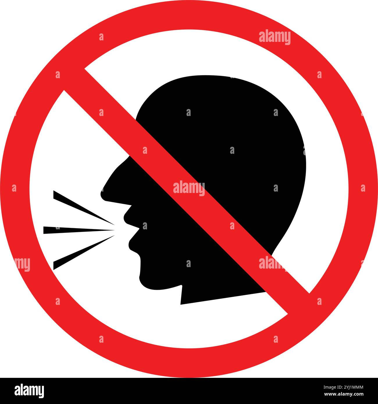 no talking icon illustration design Stock Vector Image & Art - Alamy