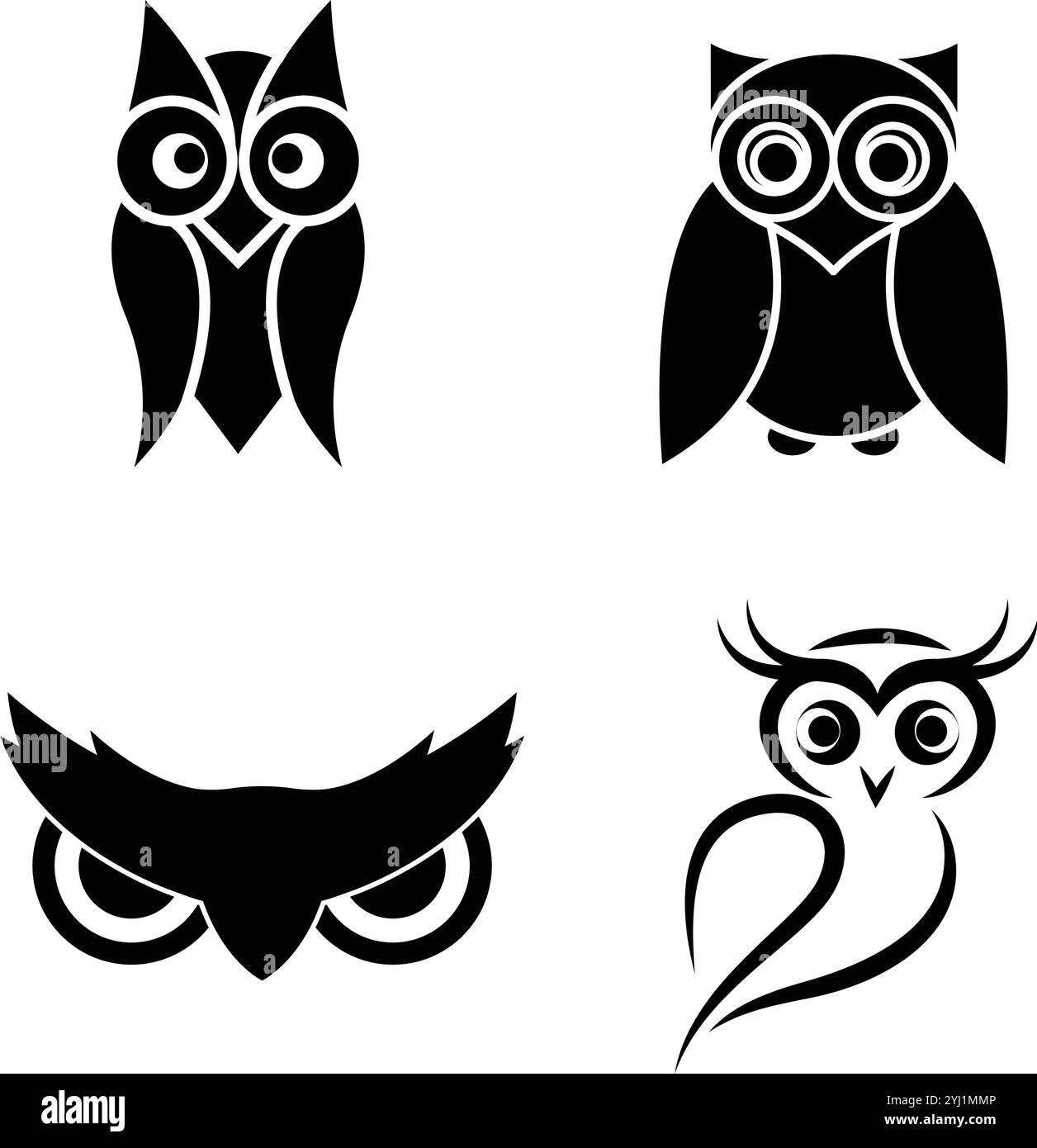 owl logo icon illustration design Stock Vector Image & Art - Alamy