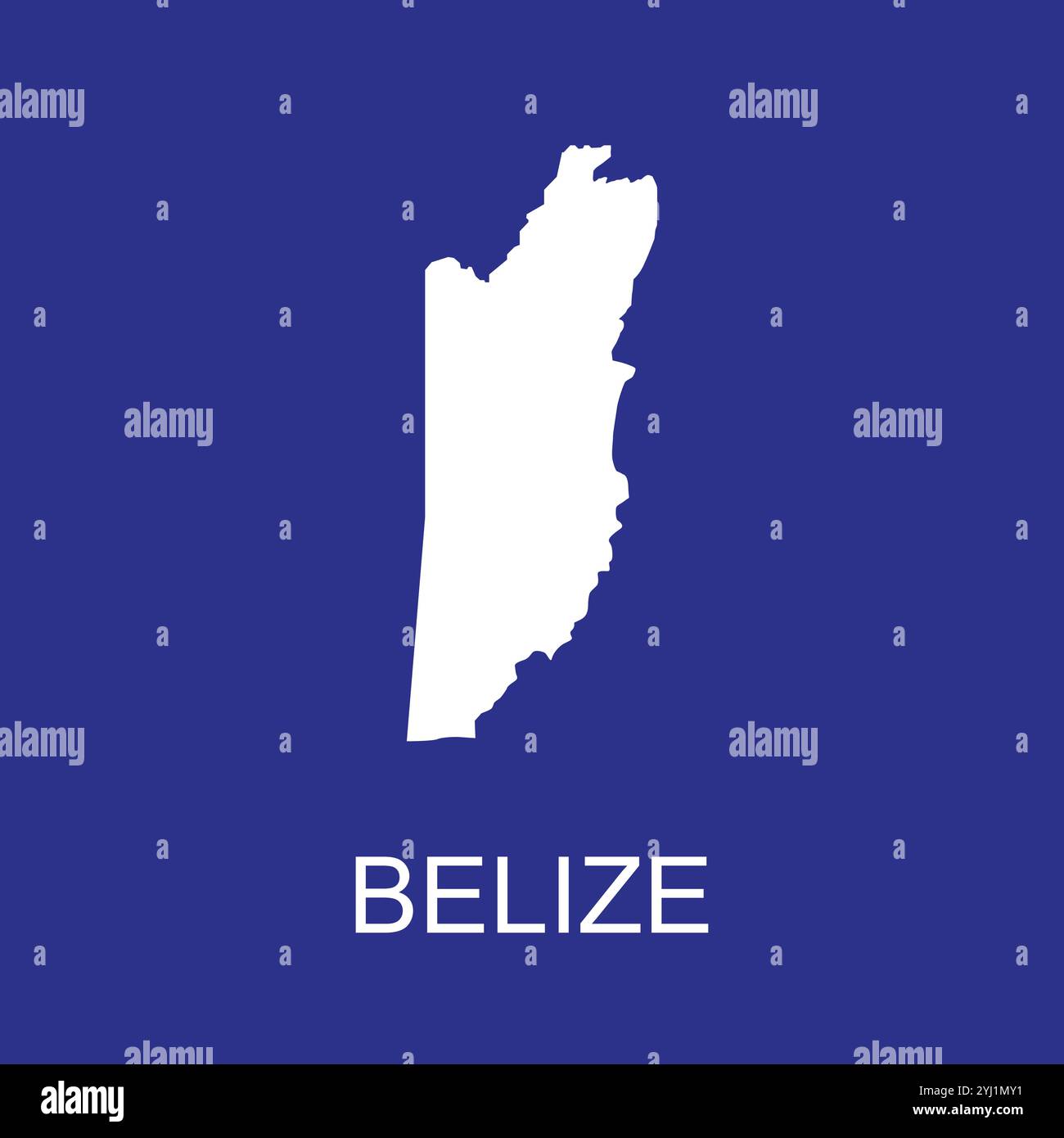 Country belize map hi-res stock photography and images - Alamy