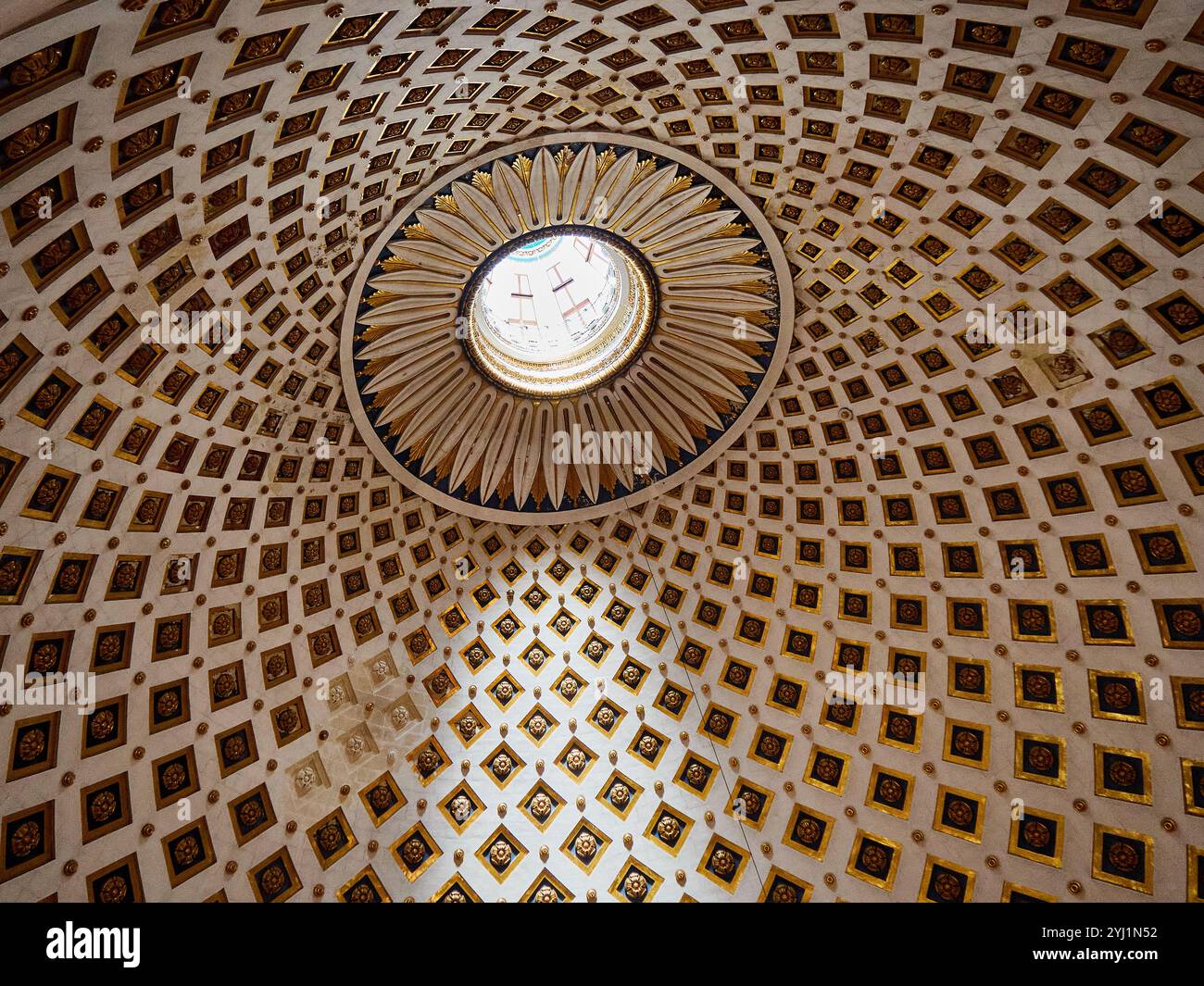 View of the Dome in The Sanctuary Basilica of the Assumption of Our ...