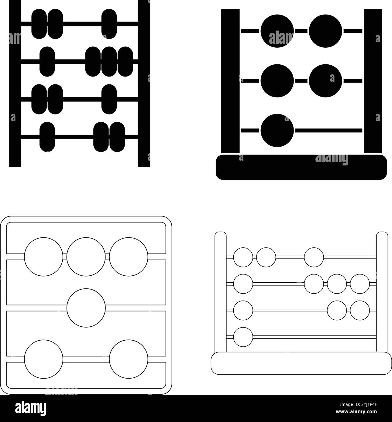 Number abacus Black and White Stock Photos & Images - Alamy