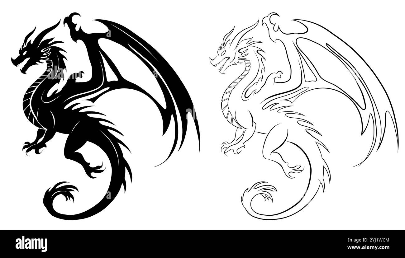 Dragon Silhouette Simple