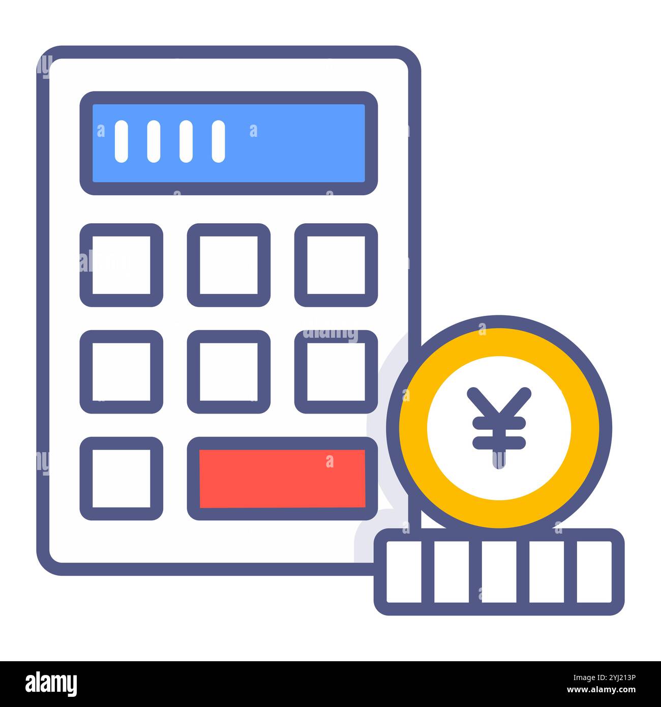money calculation and Coins Cash, Premium quality vector illustration ...