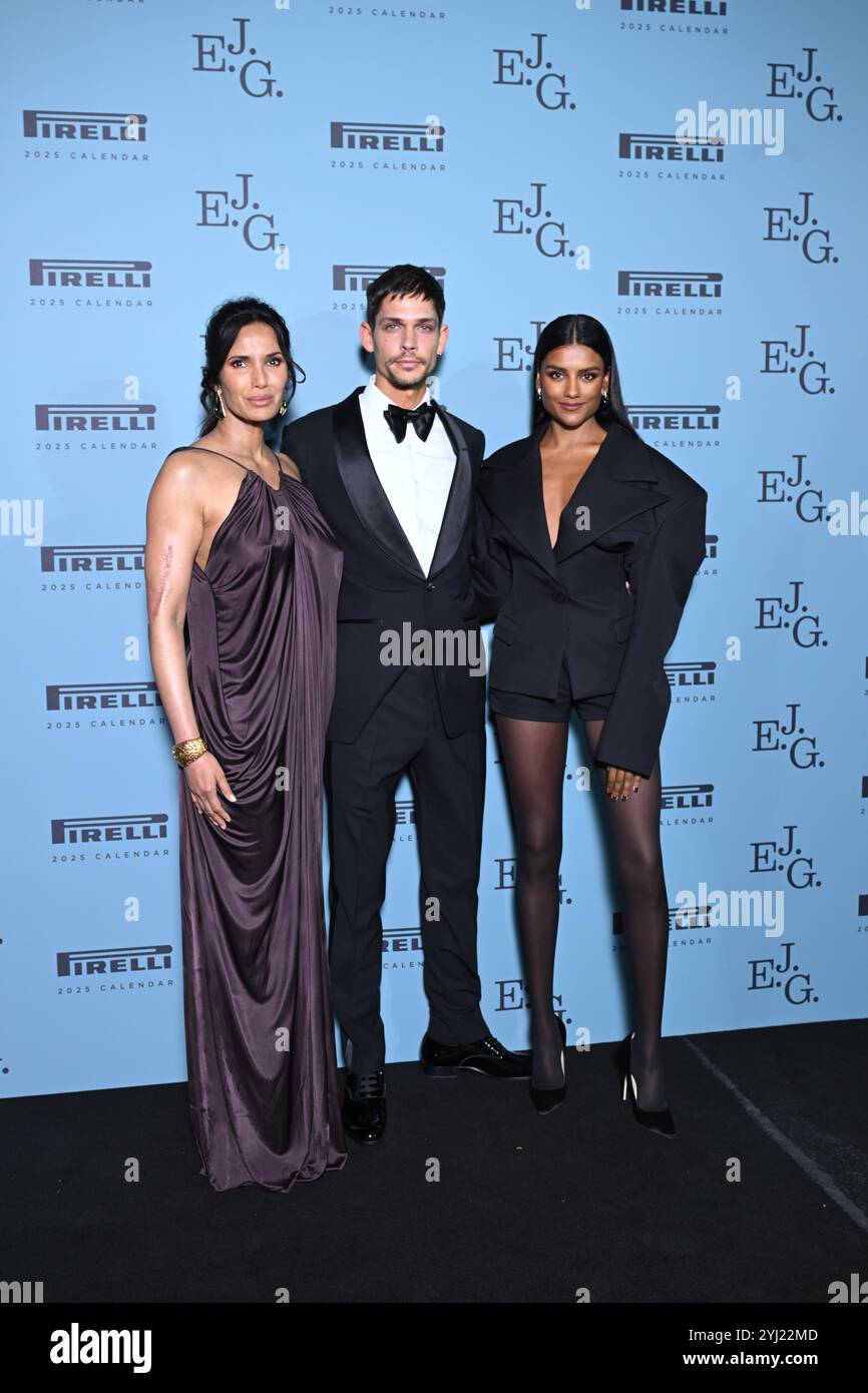 Italy. 12th Nov, 2024. Padma Lakshmi, Ethan James Green, Simone Ashley ...
