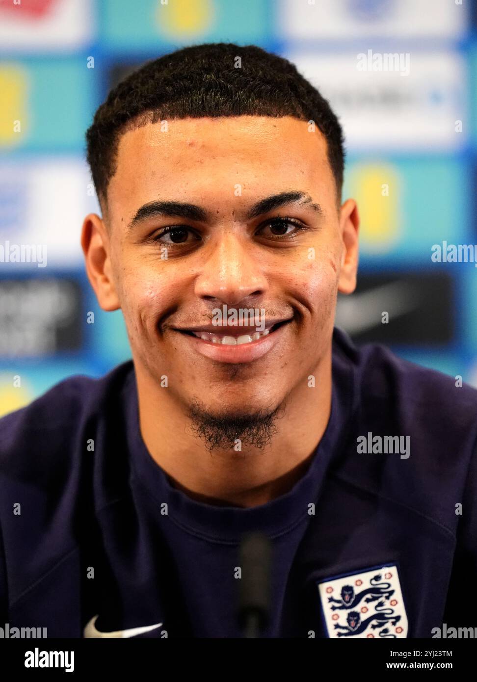 England's Morgan Rogers during a press conference at St George's Park ...