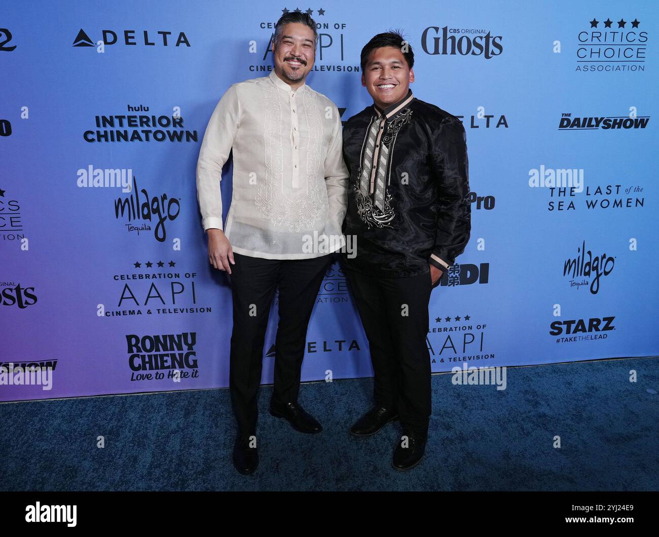 Los Angeles, USA. 12th Nov, 2024. (L-R) Augie Max Vargas and Joshua Joel Ortiz at The Critics ...