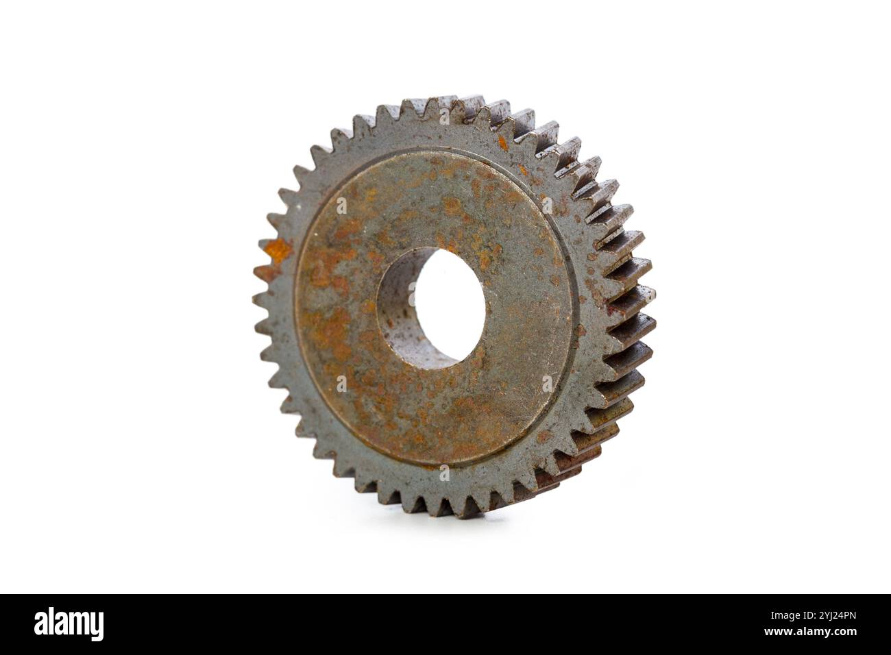 Old Rusty Gears isolated on white Stock Photo - Alamy