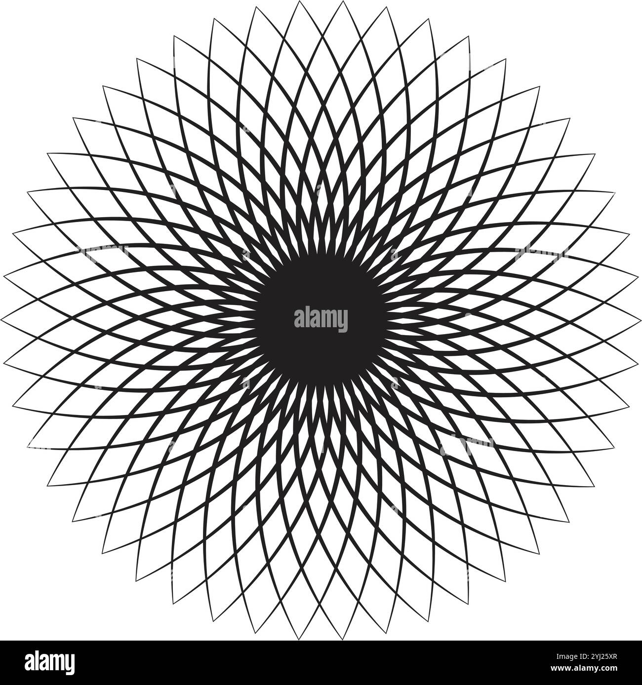 Abstract monochrome circular spirally Stock Vector Image & Art - Alamy