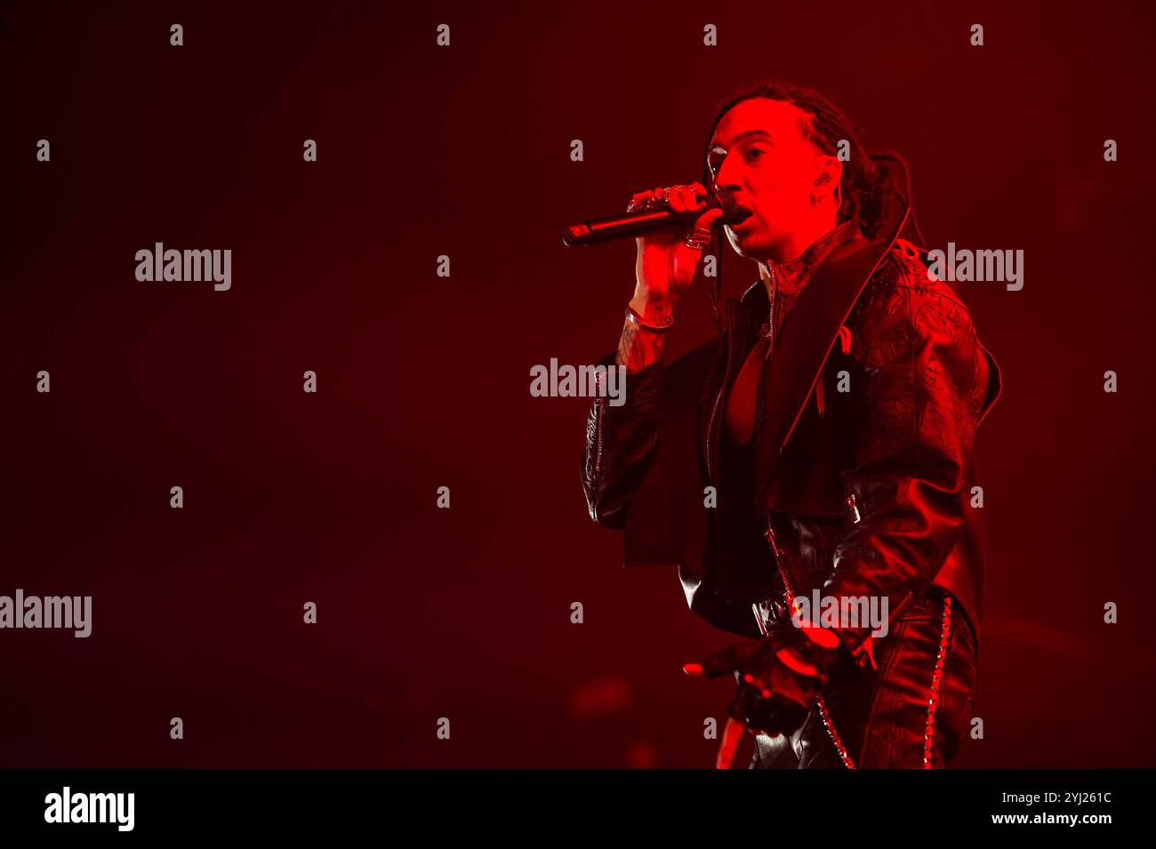 Ghali during GHALI - Live 2024, Italian singer Music Concert in Naples ...