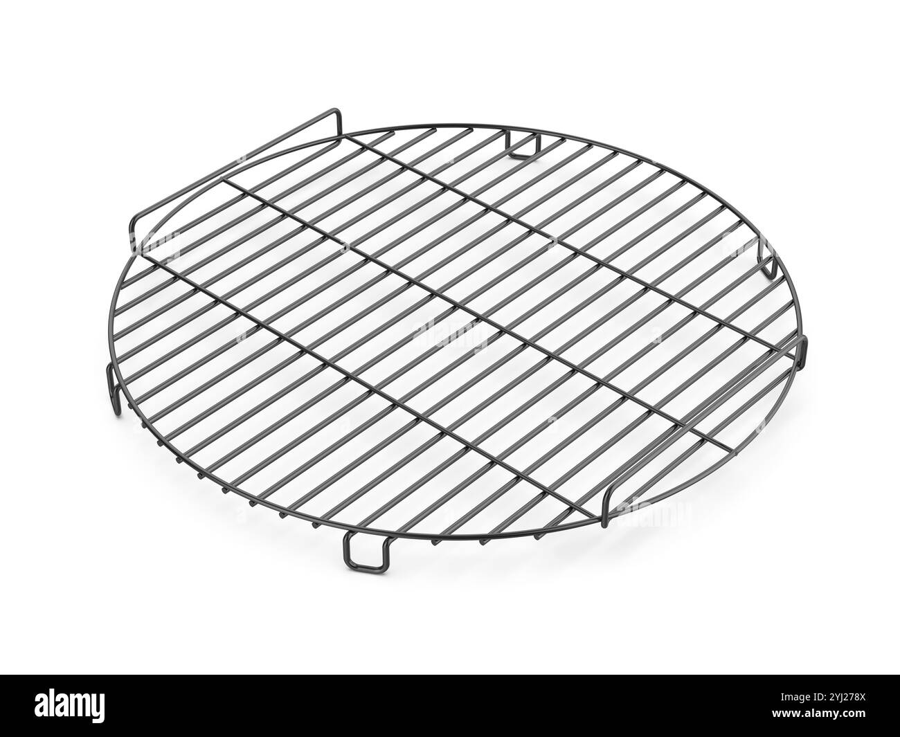 Round grill grate for a barbecue on a white background Stock Photo - Alamy