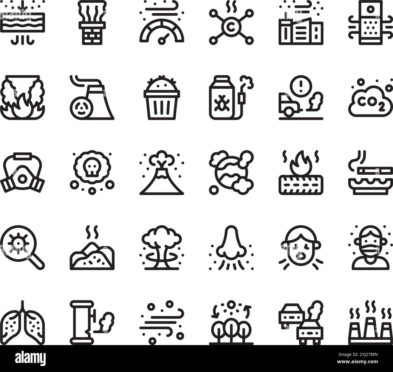 Methane chimney Stock Vector Images - Alamy