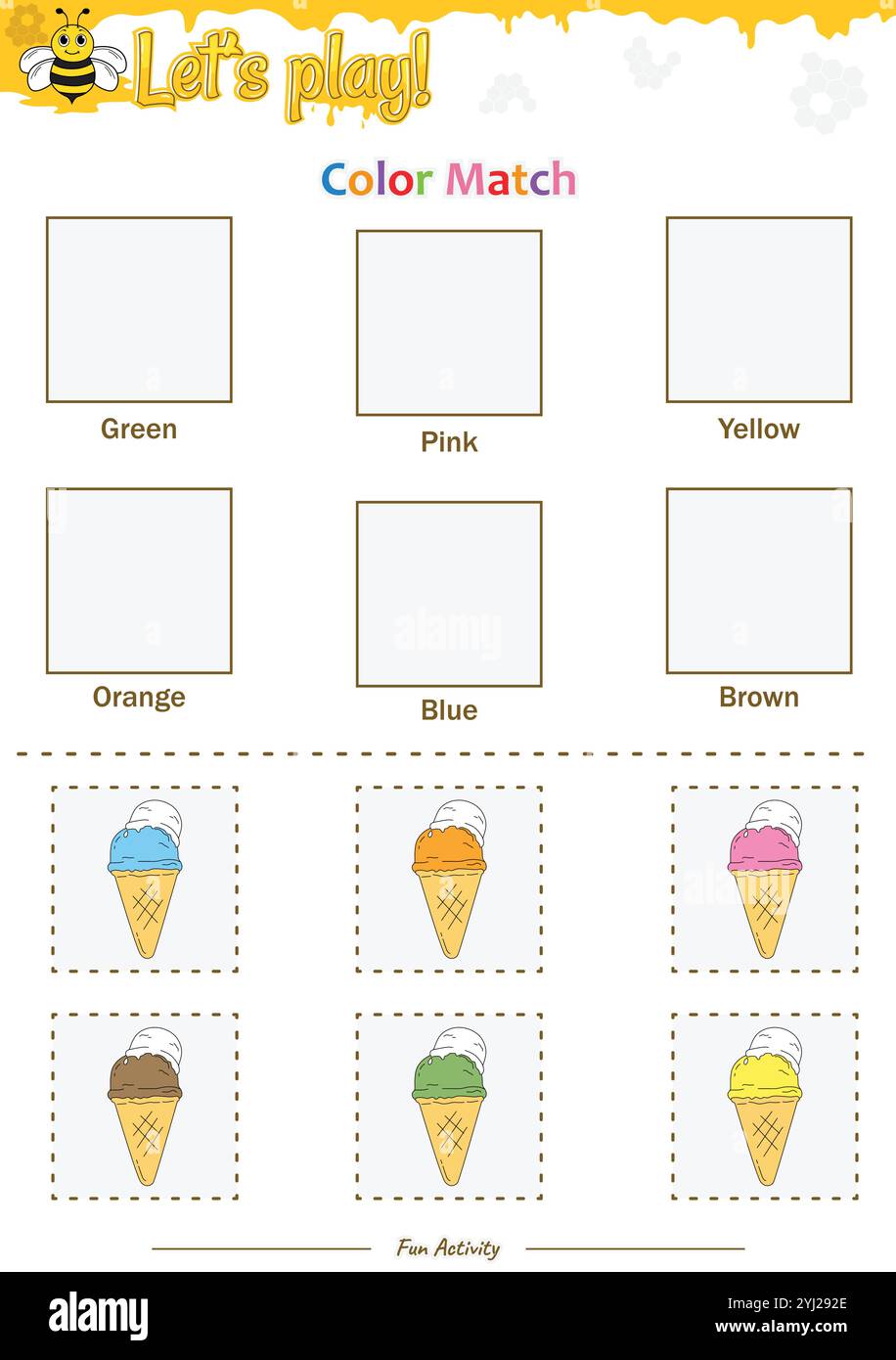 Color match in Beehive theme Stock Vector Image & Art - Alamy