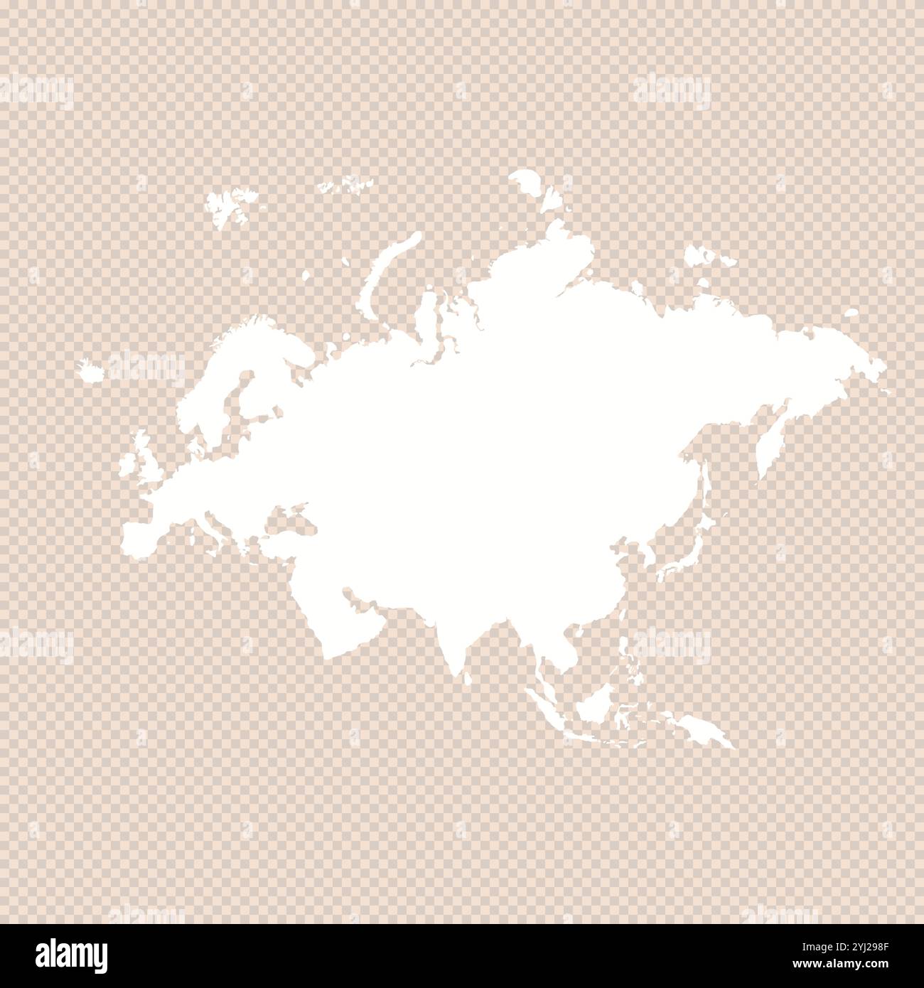Map of Eurasia, sign silhouette. World Map Globe. Vector Illustration ...