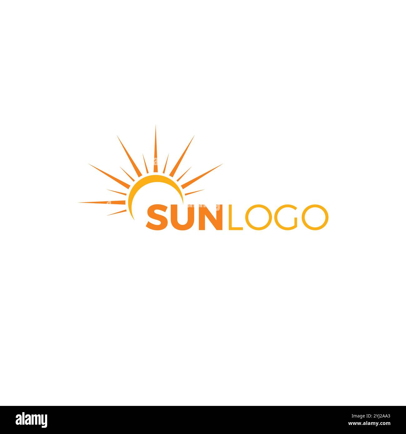 Sun Logo Simple and Luxury Design. Sunrise Icon Vector Stock Vector ...