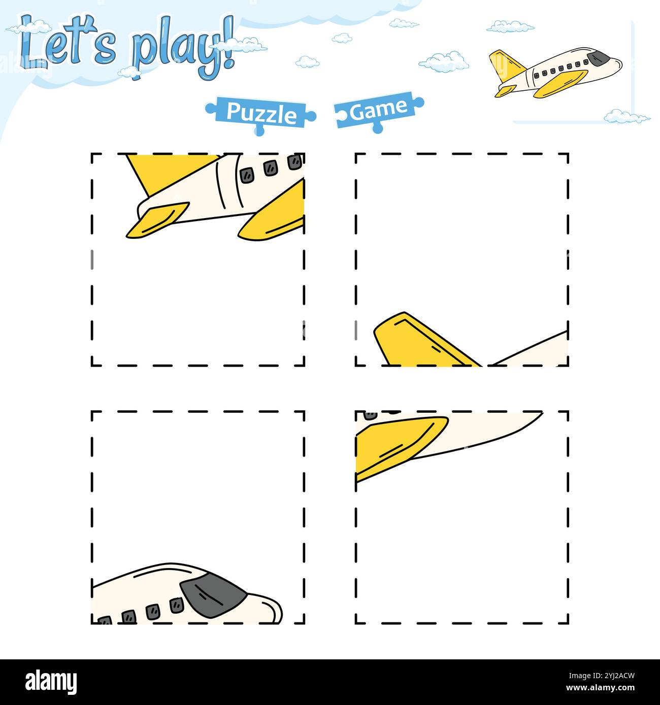 Lets play puzzle game Stock Vector Image & Art - Alamy