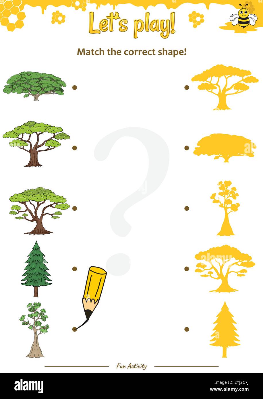 Match the shape Beehive theme Stock Vector Image & Art - Alamy