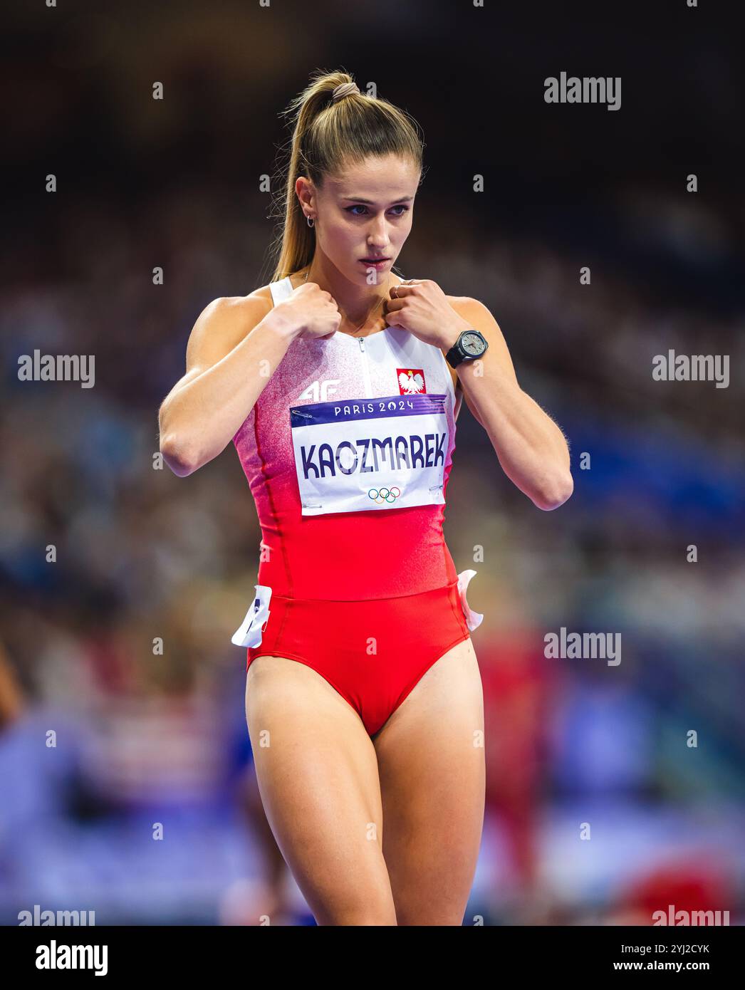 Natalia BUKOWIECKA Kaczmarek participating in the 400 meters at the ...