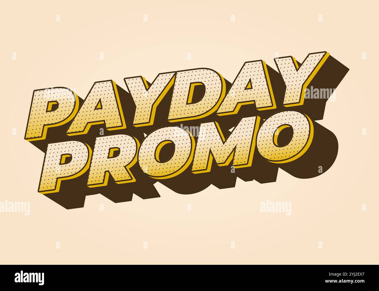 Promo day, text effect design in 3 dimensions style with modern colors ...