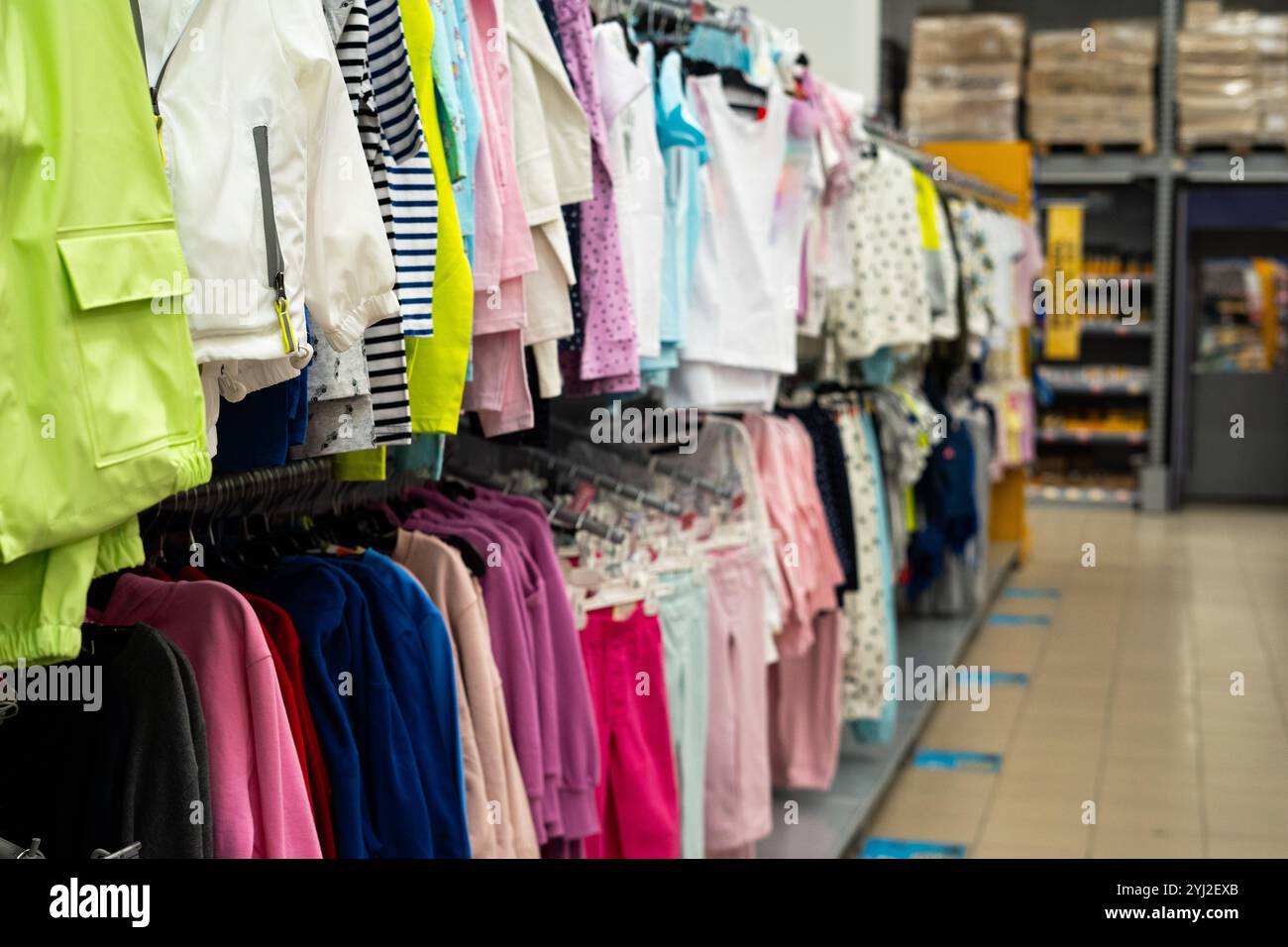 Lots of nice clothes for kids Stock Photo - Alamy