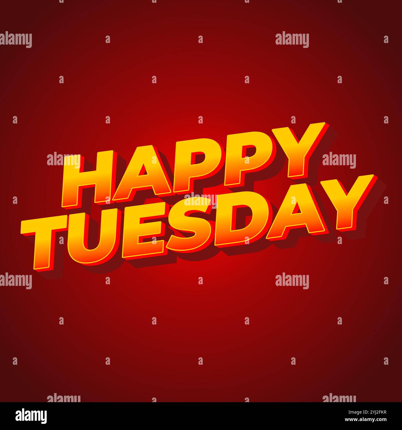 Happy tuesday text effect design with Uppercase letters and 3D style ...