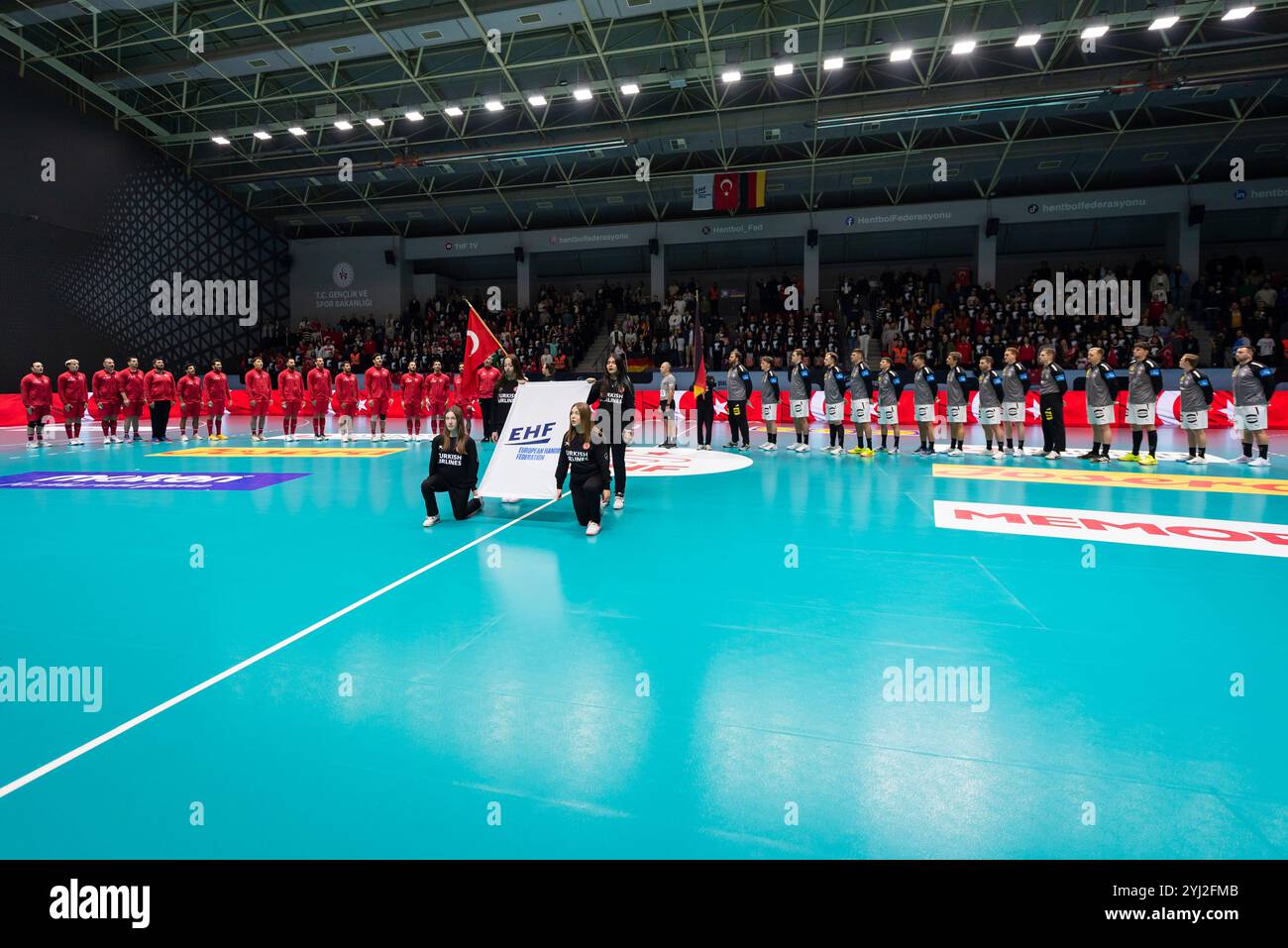 ANKARA TURKEY, November 10, 2024: Turkish Men's Handball national team ...