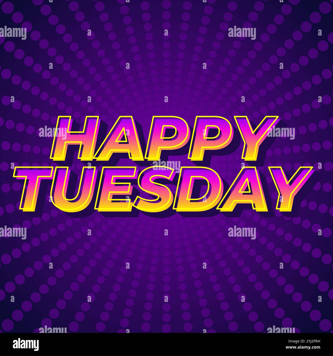 Happy tuesday text effect design with Uppercase letters and 3D style ...