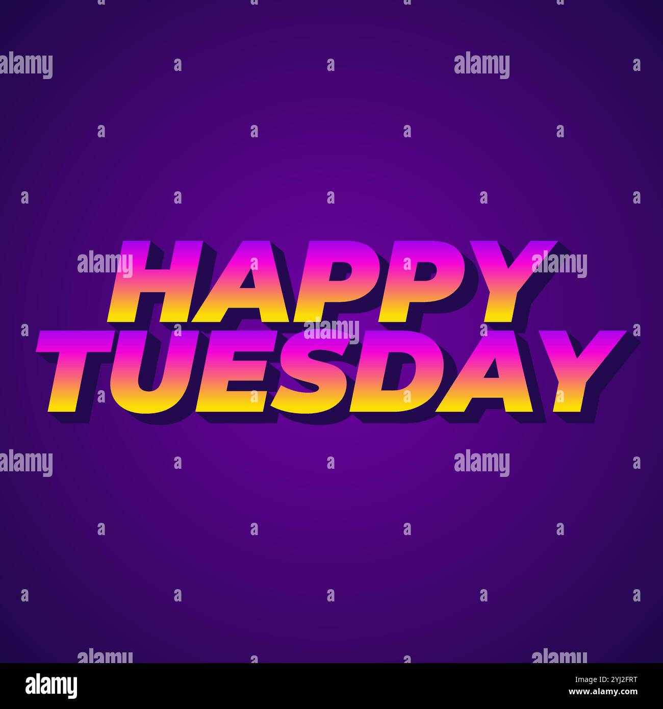 Happy tuesday text effect design with Uppercase letters and 3D style ...