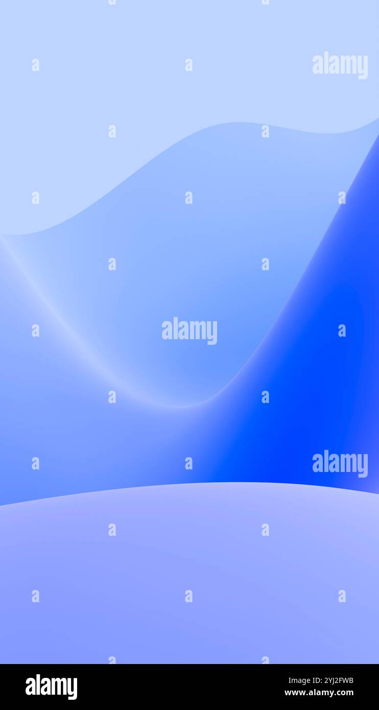 Smooth blue curves and gradients creating a calming abstract background ...