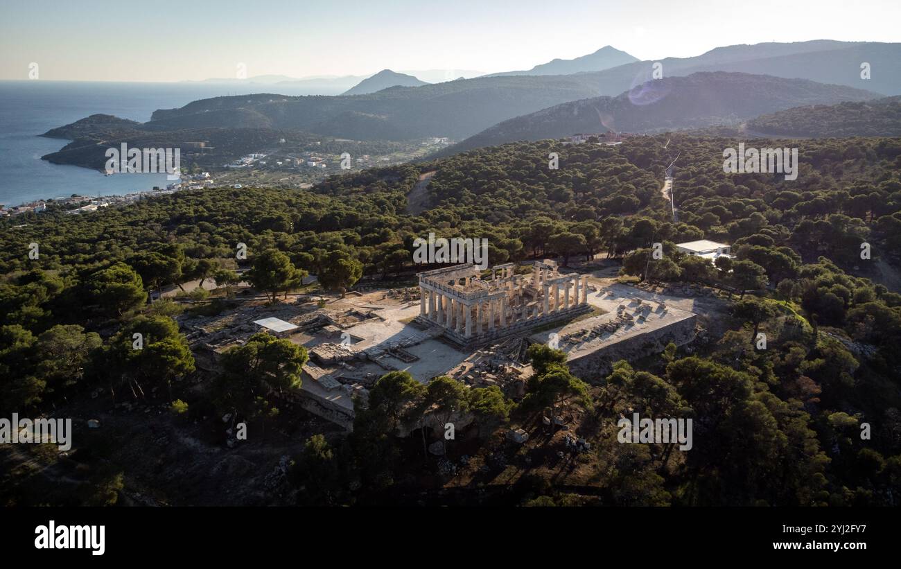 Landscape of the ancient Greek archaeological site of the Temple of ...