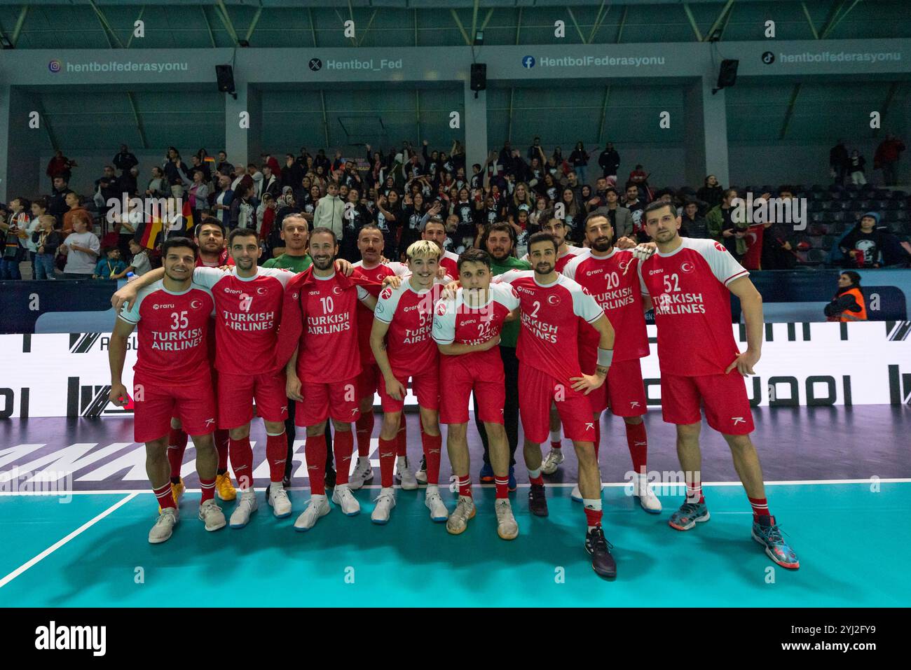 ANKARA TURKEY, November 10, 2024: Turkish Men's Handball national team ...
