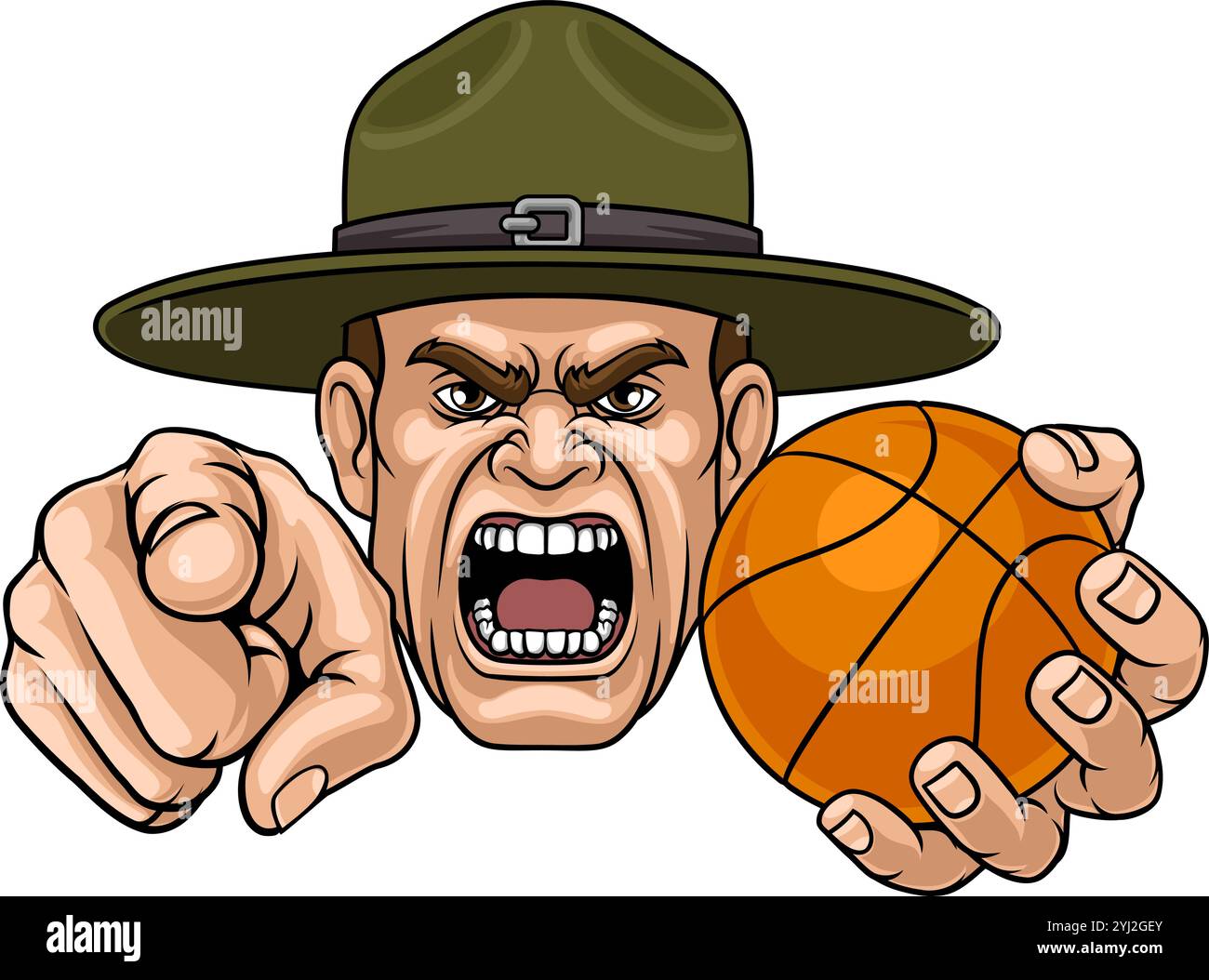 Drill instructor shouting boot hi-res stock photography and images - Alamy