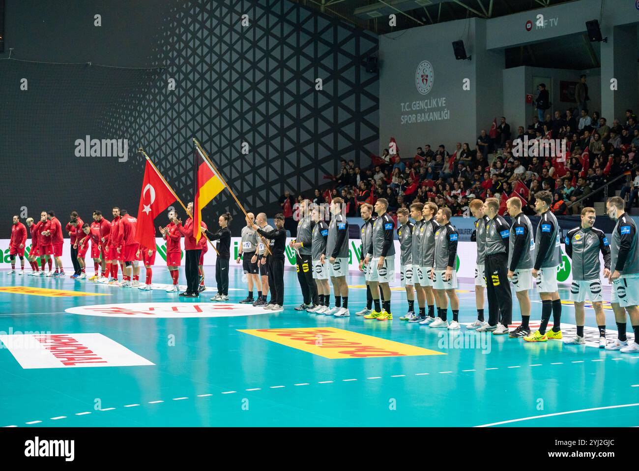 ANKARA TURKEY, November 10, 2024: Turkish Men's Handball national team ...