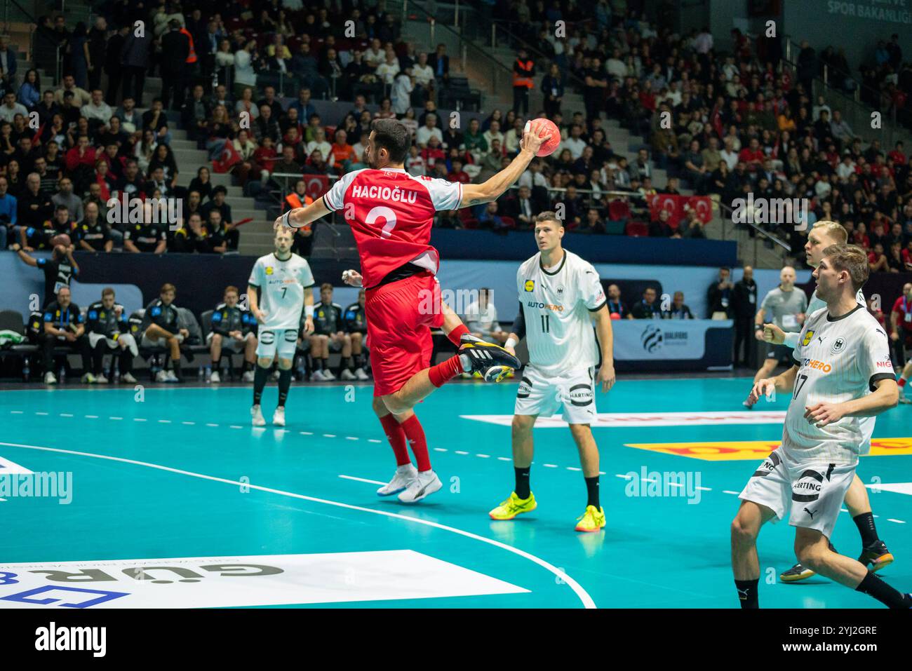 ANKARA TURKEY, November 10, 2024: Turkish Men's Handball national team ...