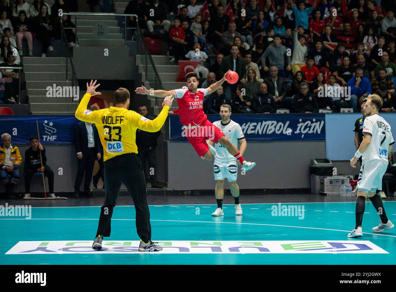 ANKARA TURKEY, November 10, 2024: Turkish Men's Handball national team ...