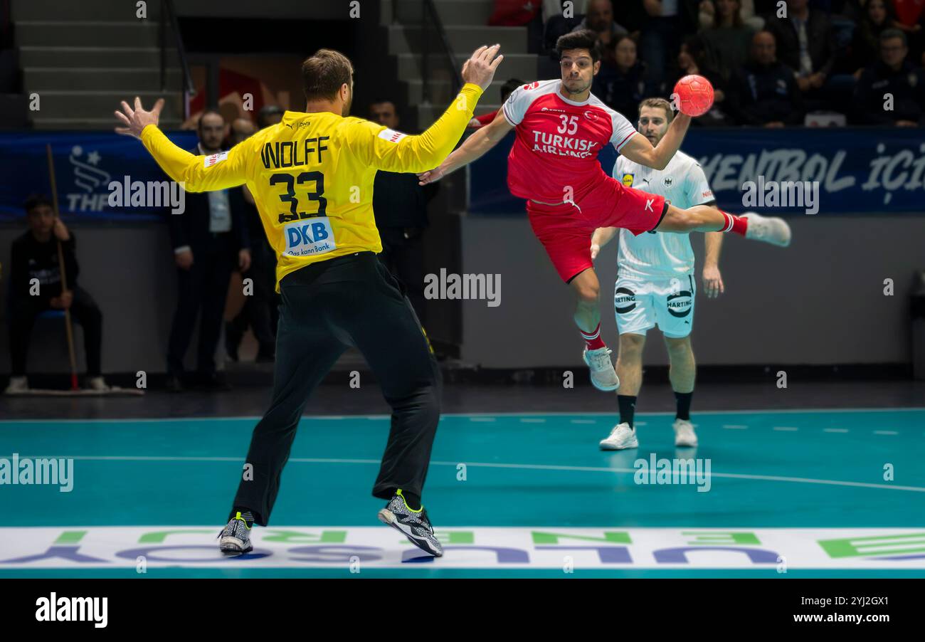 ANKARA TURKEY, November 10, 2024: Turkish Men's Handball national team ...