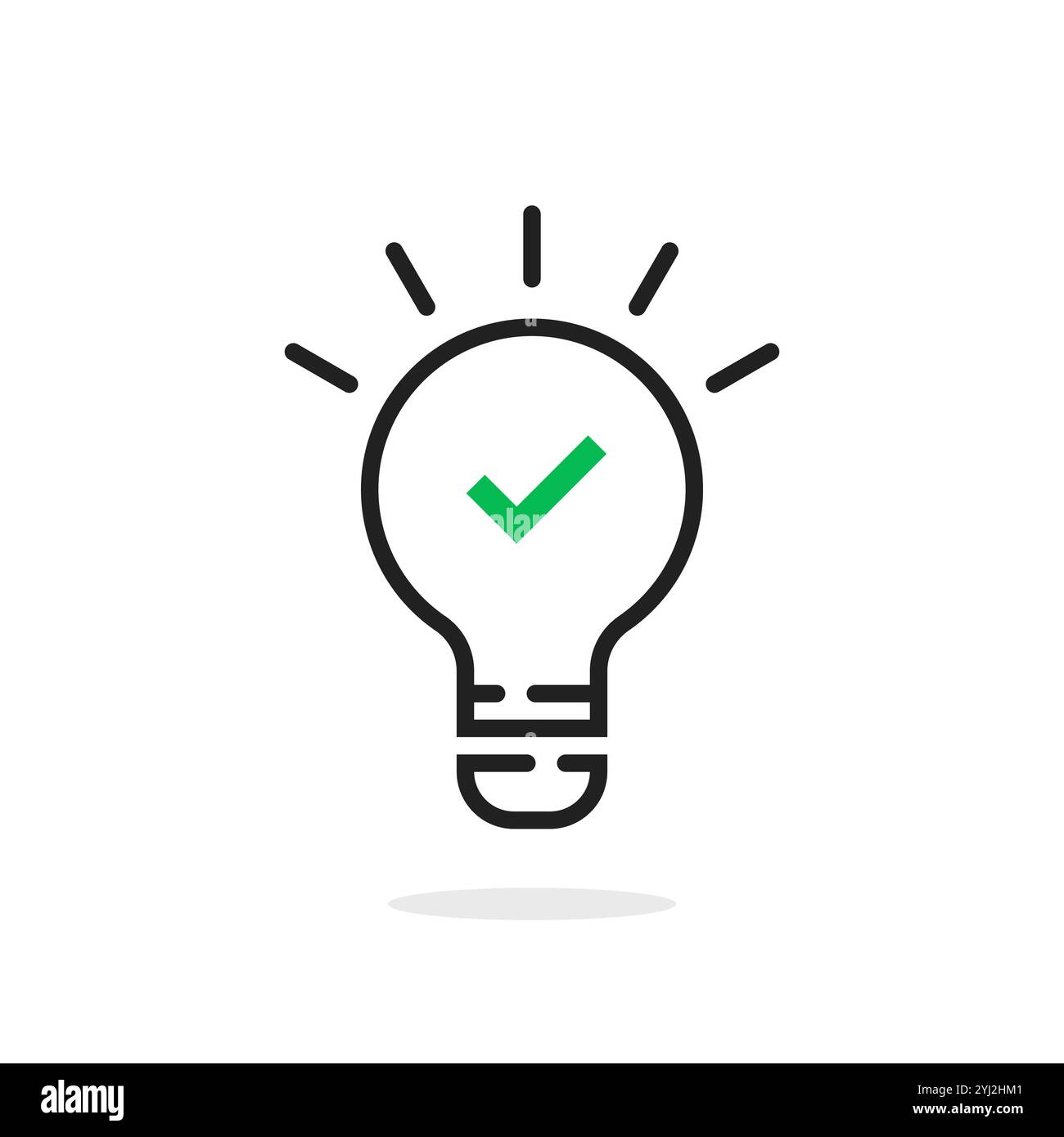 Green bulb brain icon hi-res stock photography and images - Alamy