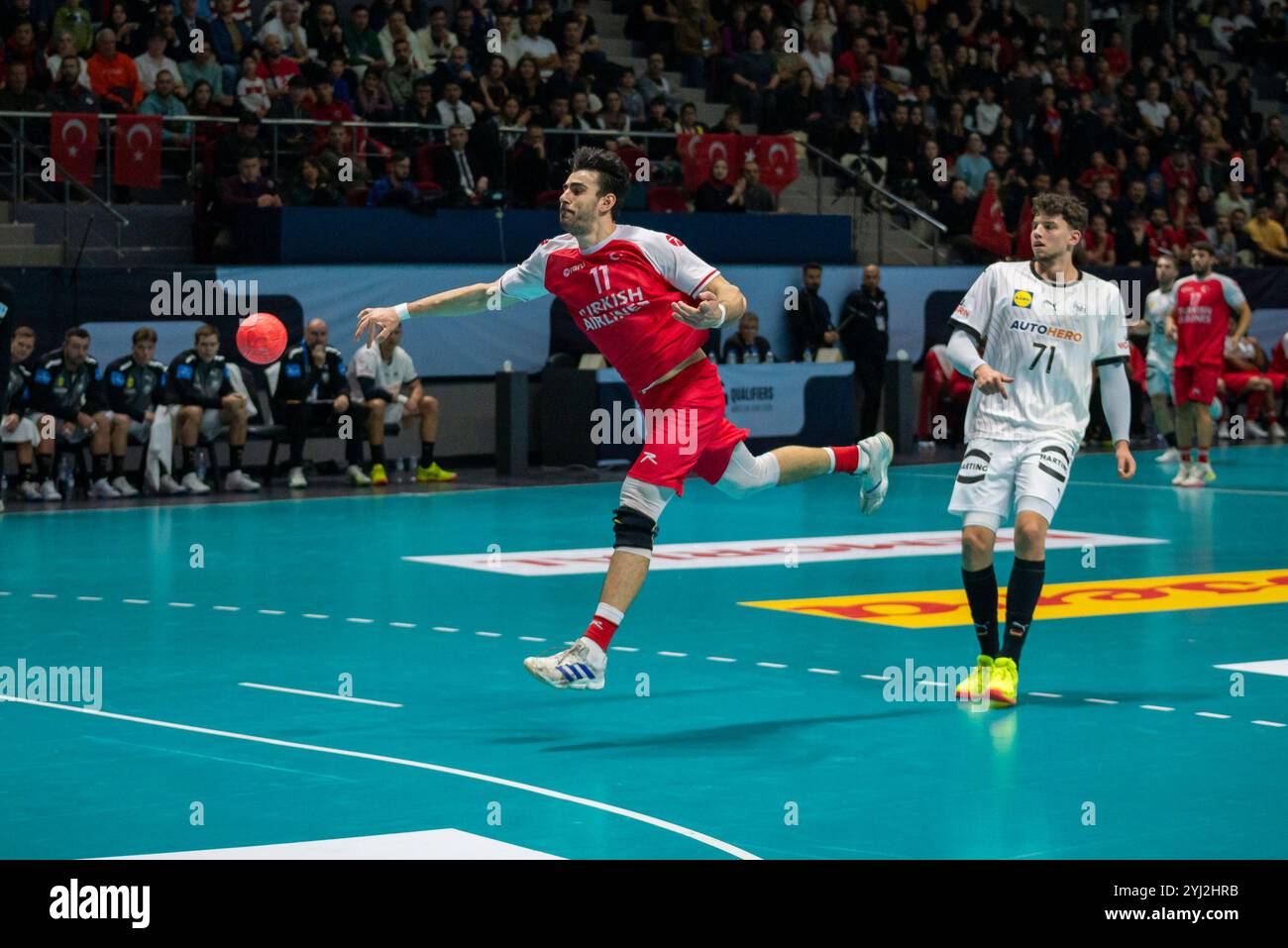 ANKARA TURKEY, November 10, 2024: Turkish Men's Handball national team ...