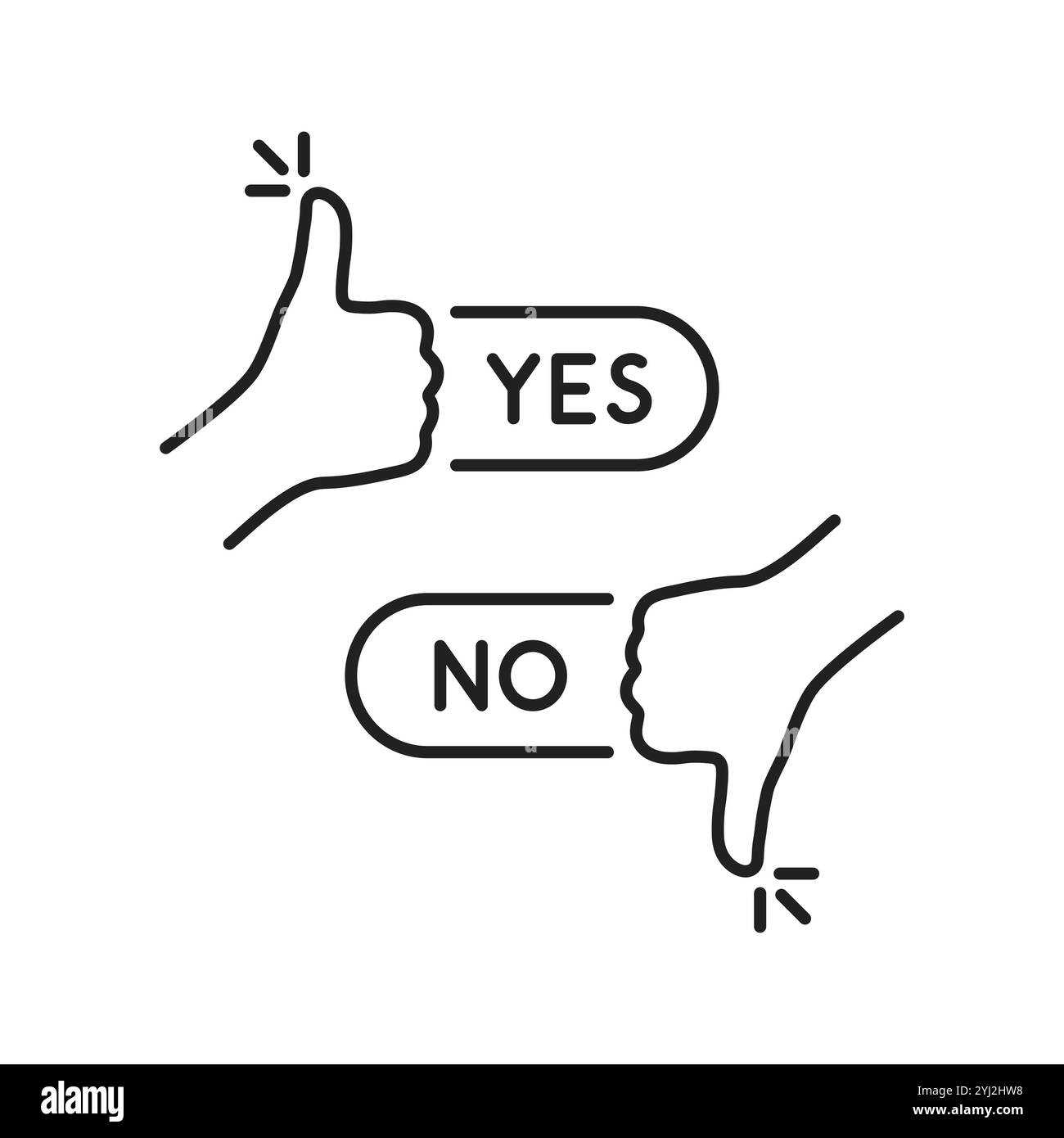 Vote on yes no Black and White Stock Photos & Images - Alamy