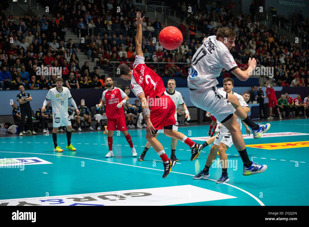 ANKARA TURKEY, November 10, 2024: Turkish Men's Handball national team ...
