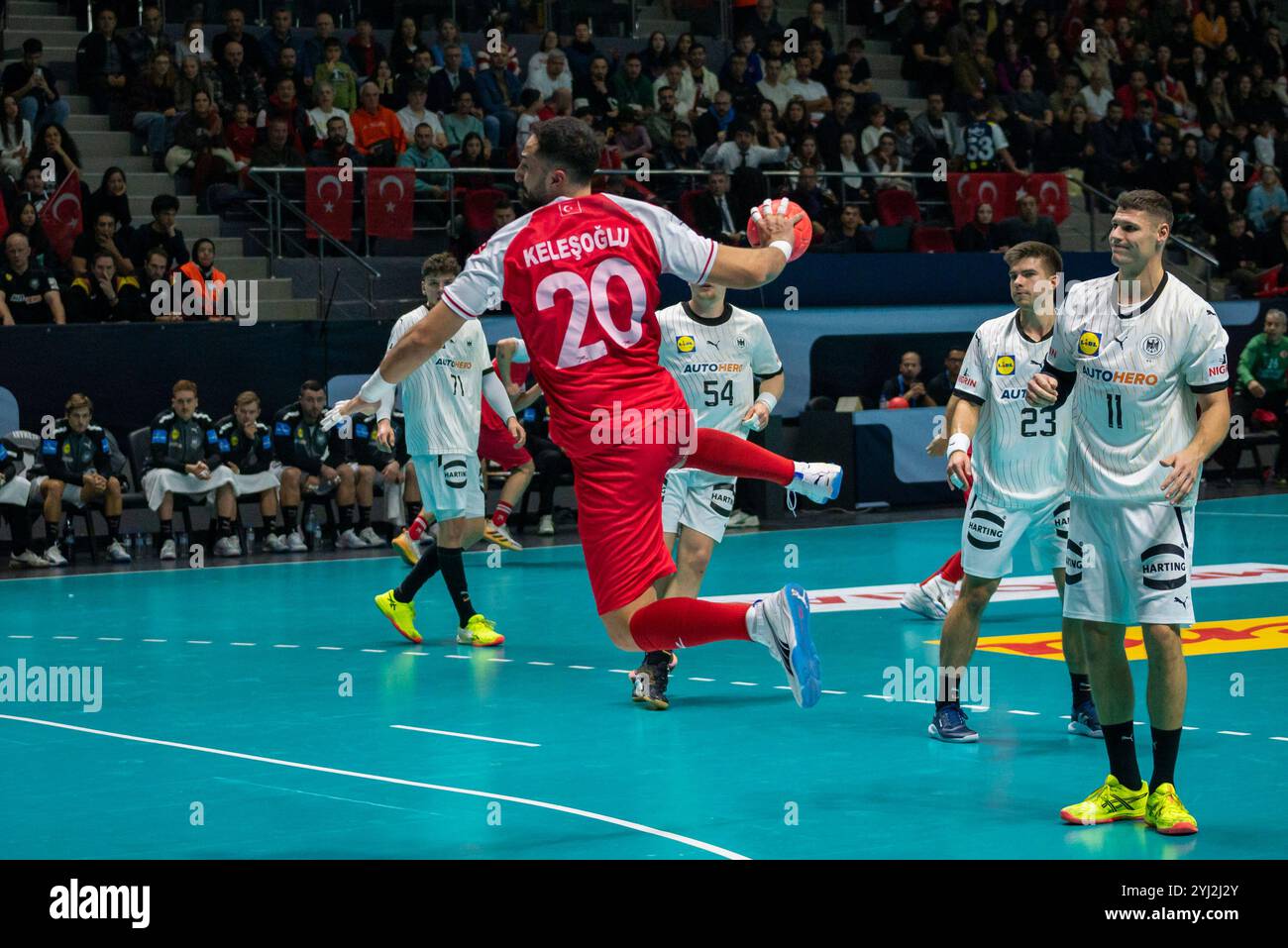 ANKARA TURKEY, November 10, 2024: Turkish Men's Handball national team ...