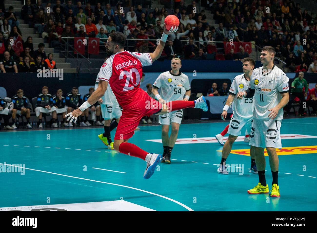 ANKARA TURKEY, November 10, 2024: Turkish Men's Handball national team ...