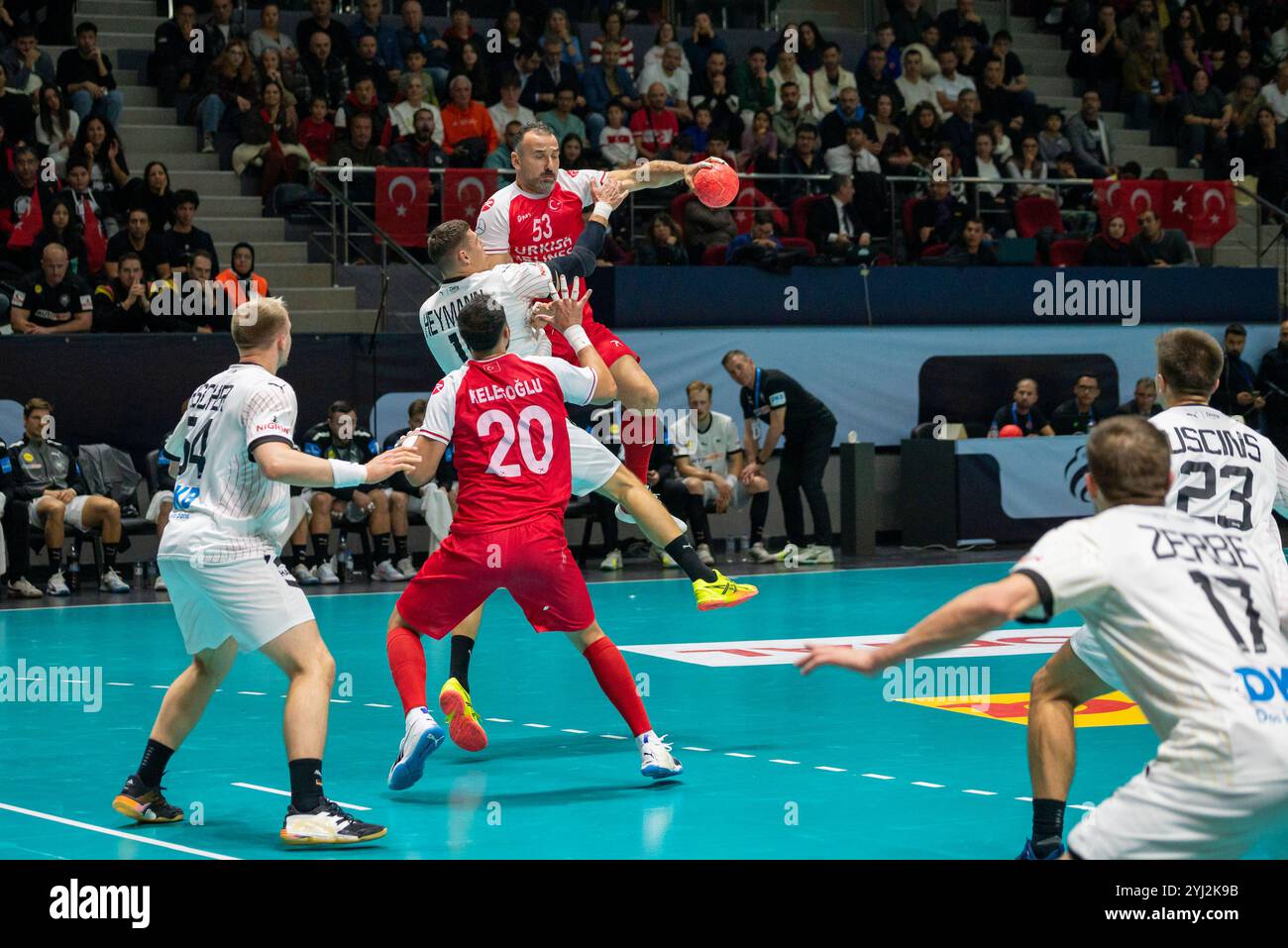 ANKARA TURKEY, November 10, 2024: Turkish Men's Handball national team ...