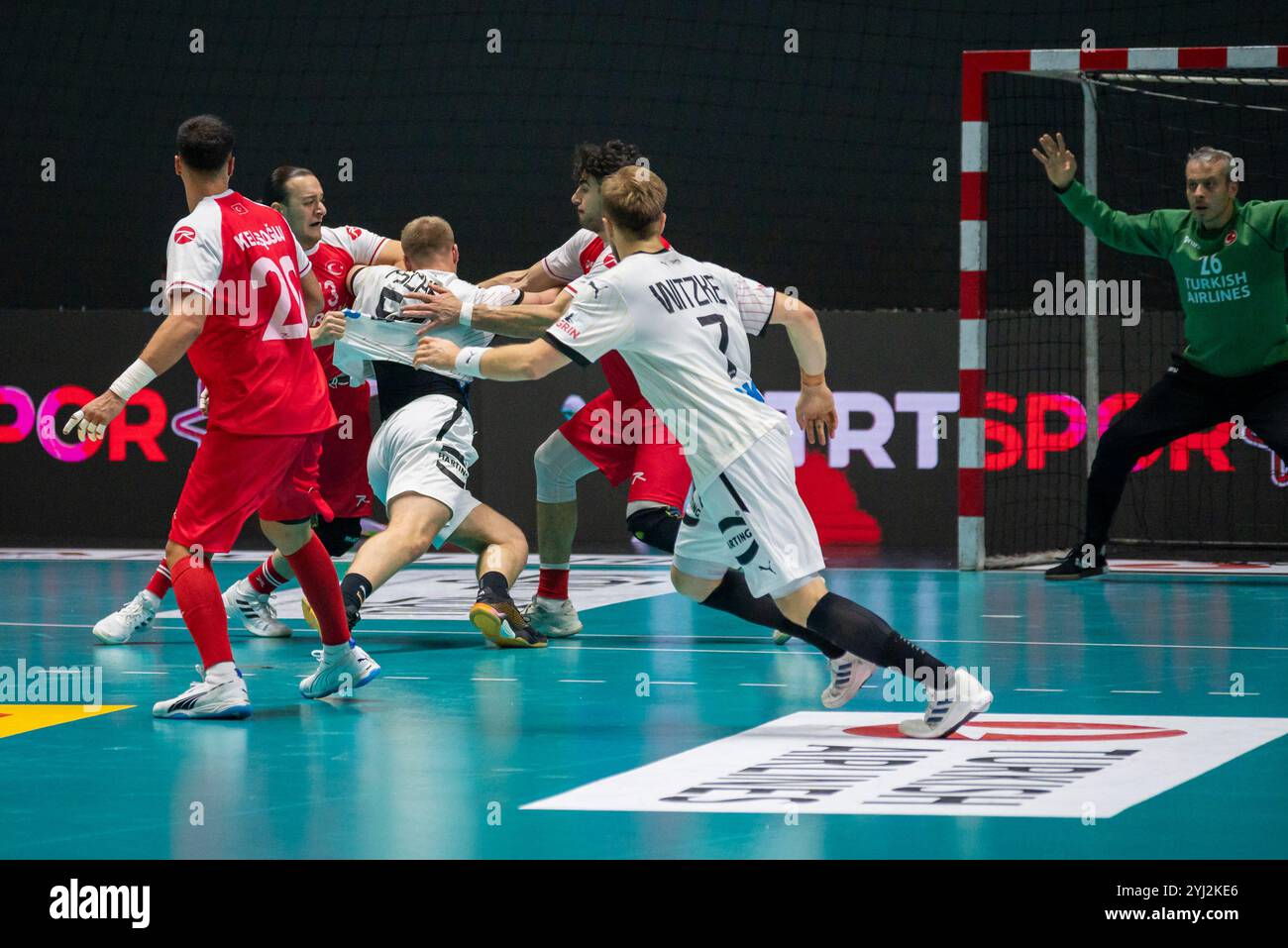 ANKARA TURKEY, November 10, 2024: Turkish Men's Handball national team ...