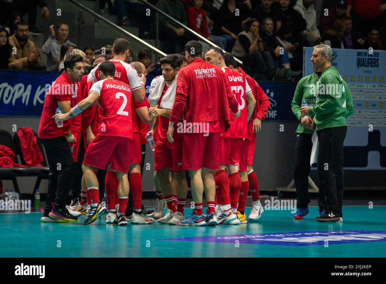 ANKARA TURKEY, November 10, 2024: Turkish Men's Handball national team ...