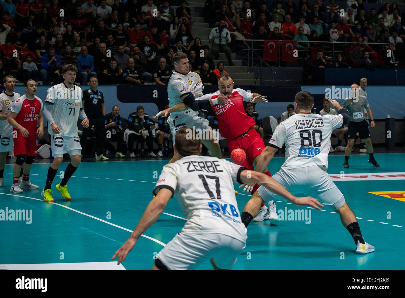 ANKARA TURKEY, November 10, 2024: Turkish Men's Handball national team ...